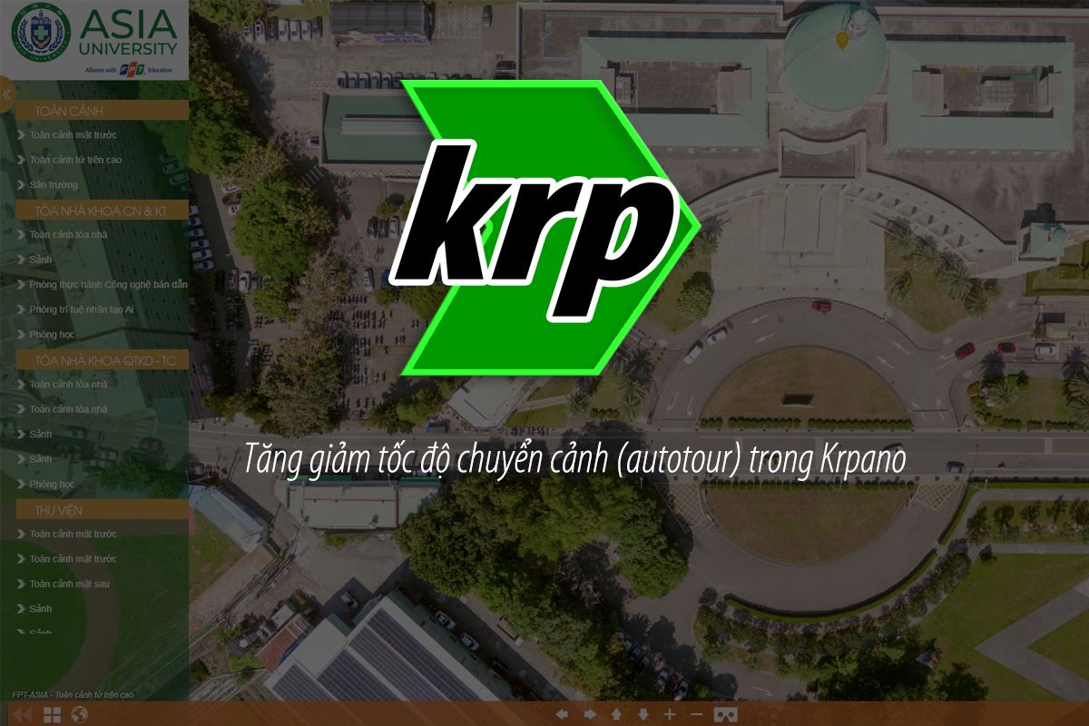 Tăng giảm tốc độ chuyển cảnh (autotour) trong Krpano - VR360